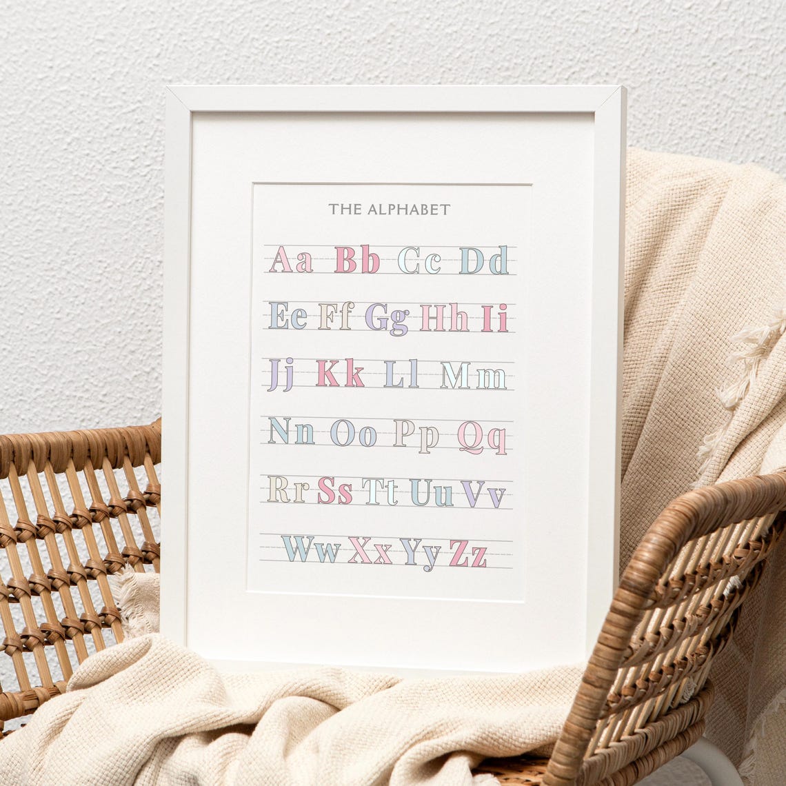 Printable Alphabet and Number Set of 2, Educational Homeschool ...