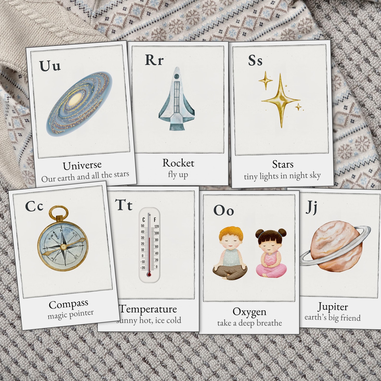 Printable Science Alphabet ABC Flashcards for Kids, the Abcs of Science ...