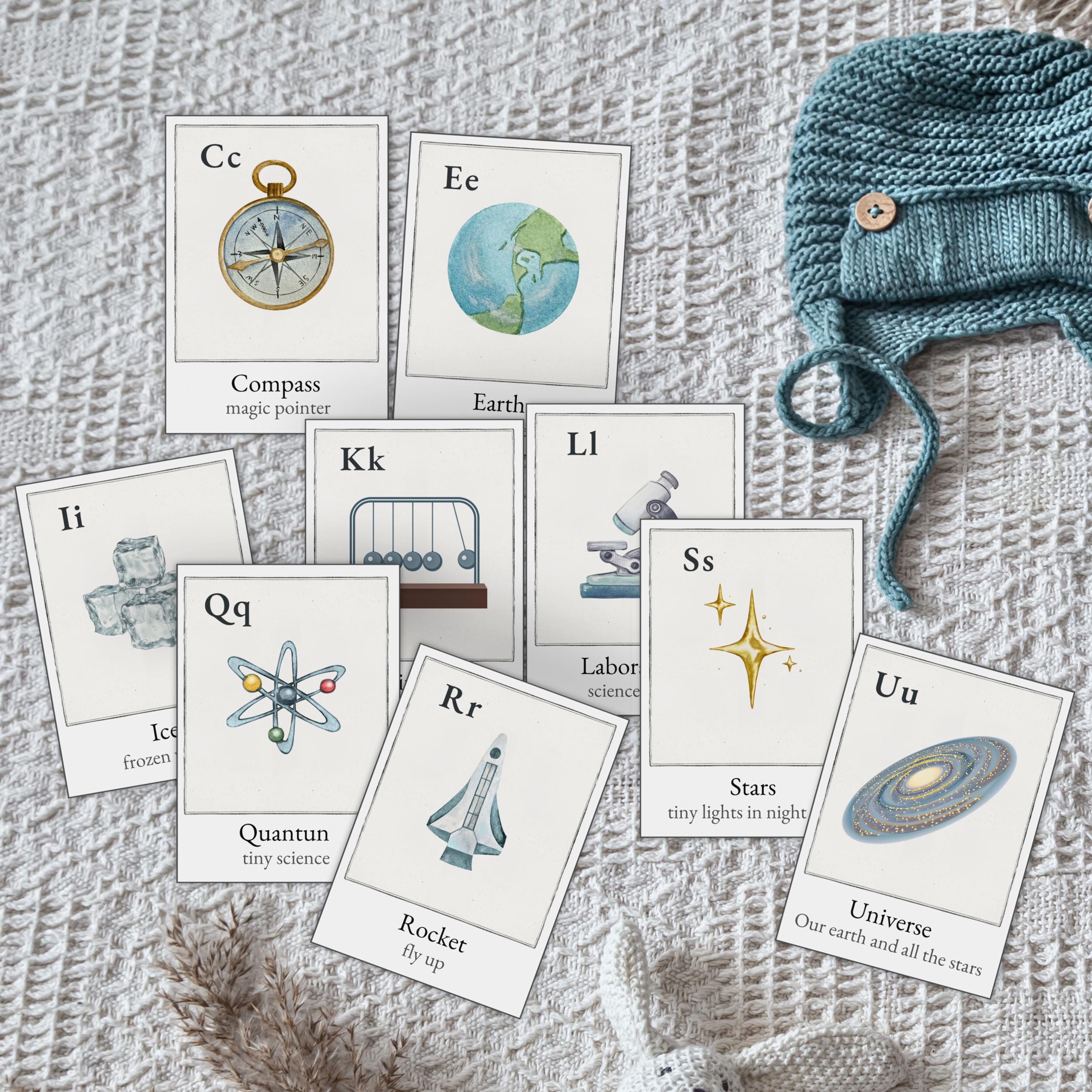 Printable Science Alphabet ABC Flashcards for Kids, the Abcs of Science ...