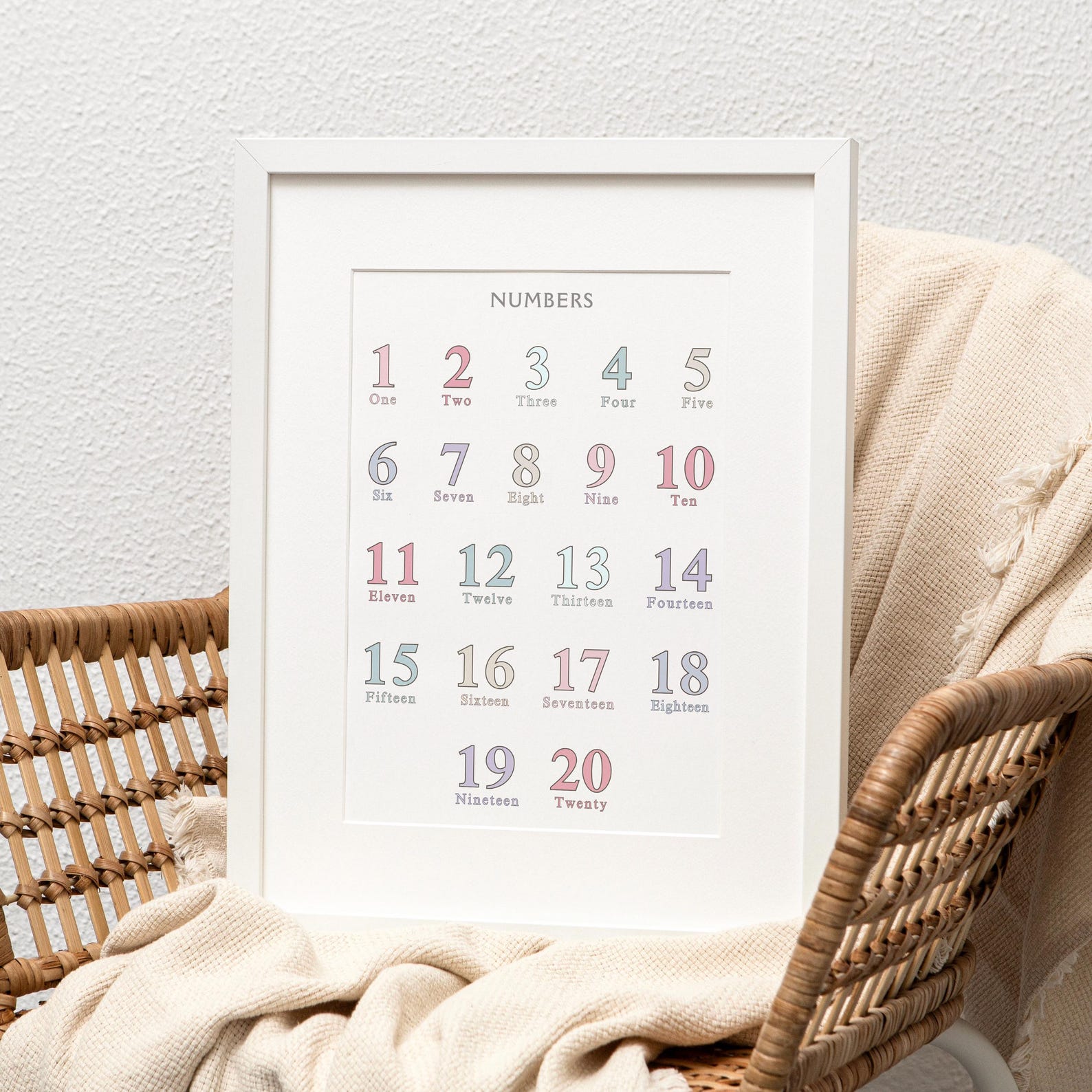 Printable Alphabet and Number Set of 2, Educational Homeschool ...
