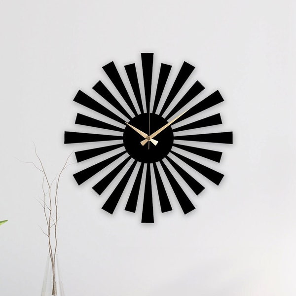 Gold Sun Clock - Etsy