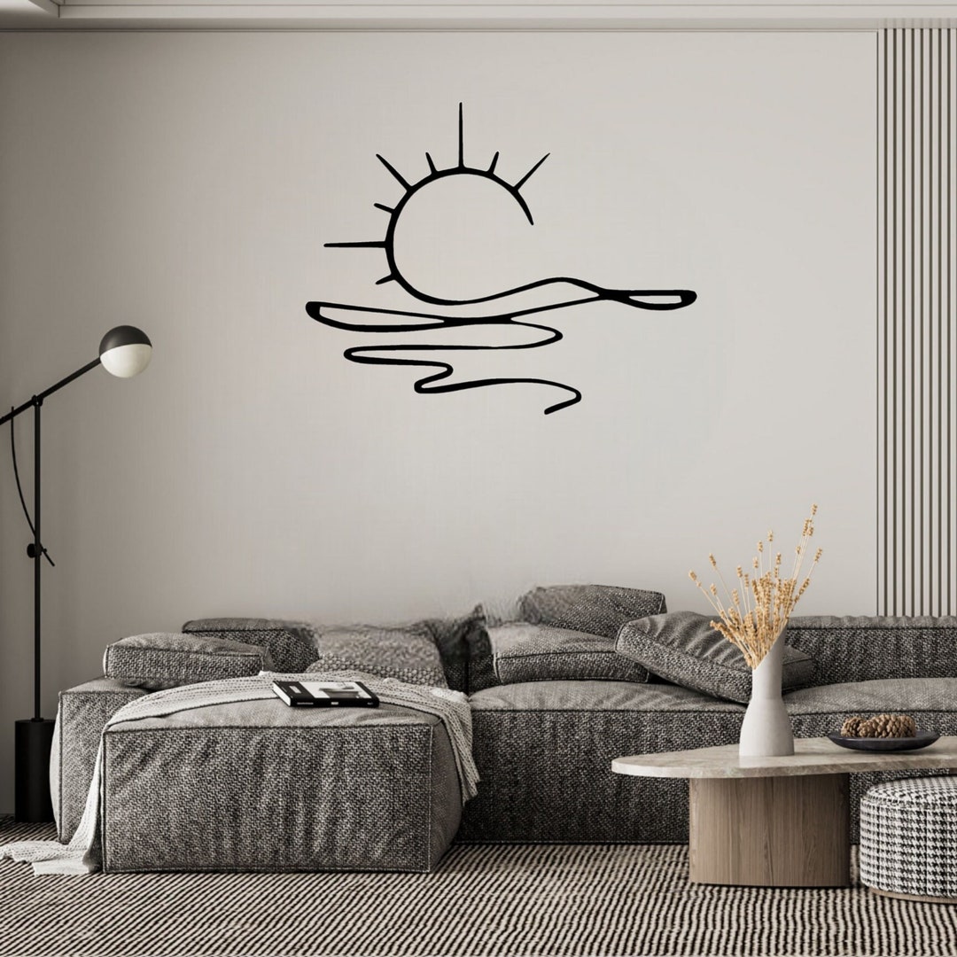 Sun Metal Wall Art Sunshine Metal Sign Sea Sparkle Metal Wall Decor ...