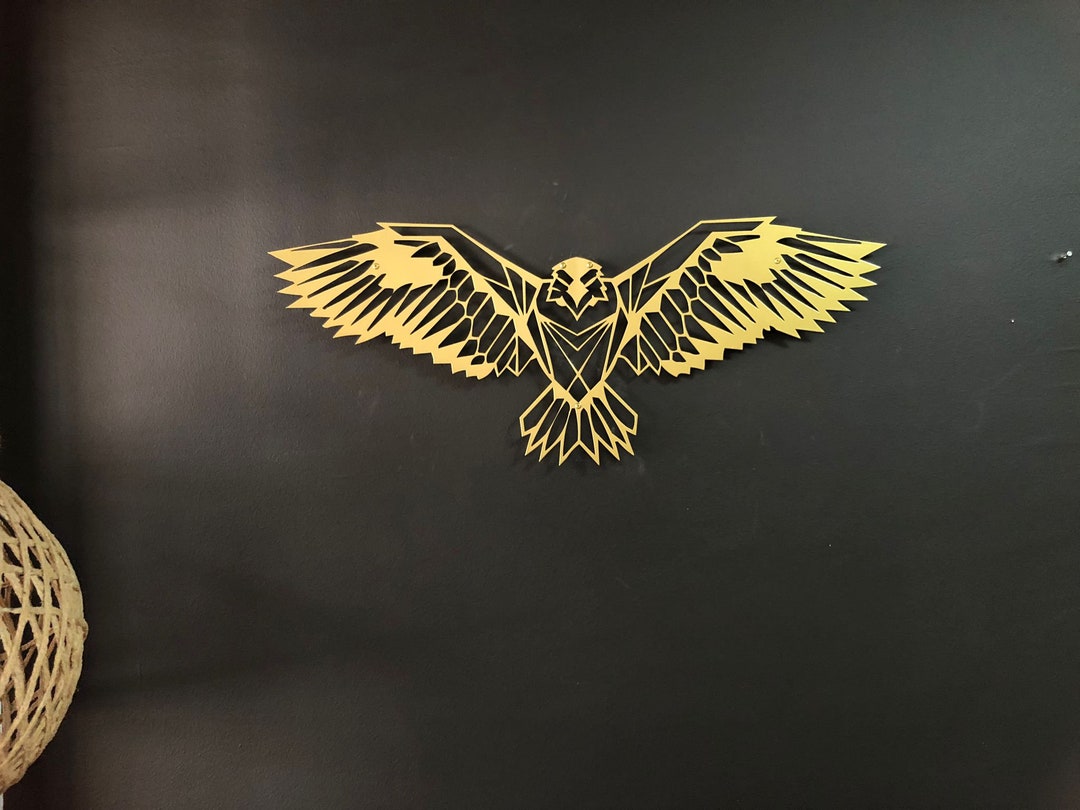 Eagle Decor, Metal Large Eagle Wall Art, Animal Wall Art, Nature Lovers Gift, Unique Design ...