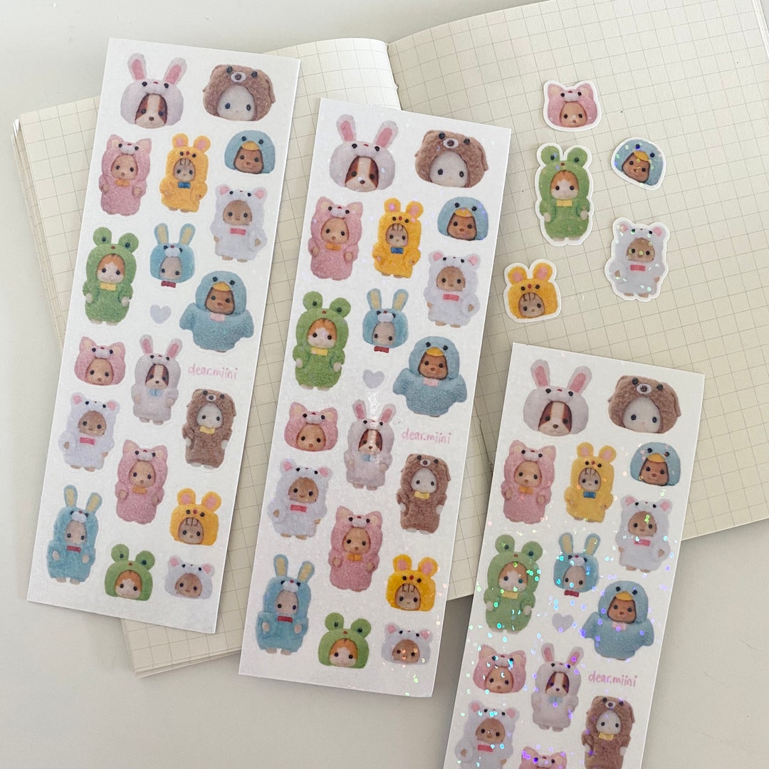 Holographic Critter Sticker Sheet: Waterproof Animal Stickers, Planner ...