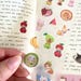 Fruit Salad Animals Clear Sticker Sheet | Matte, Waterproof, Planner ...