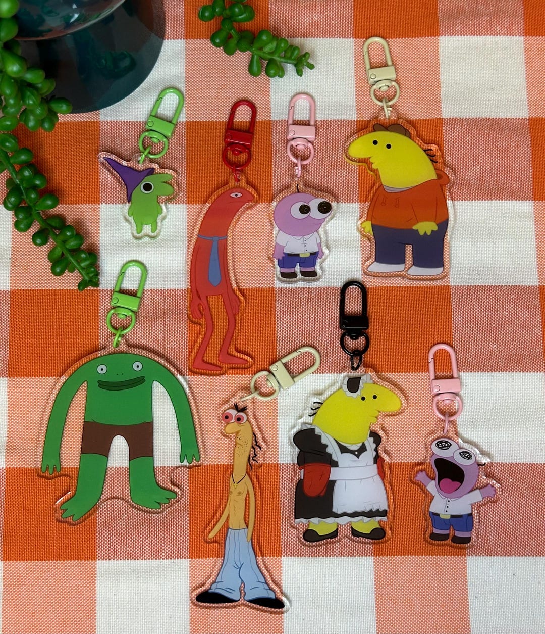 Smiling Friends Acrylic Keychains - Etsy