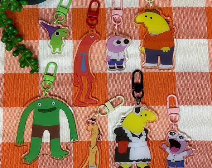 Smiling Friends Acrylic Keychains - Etsy