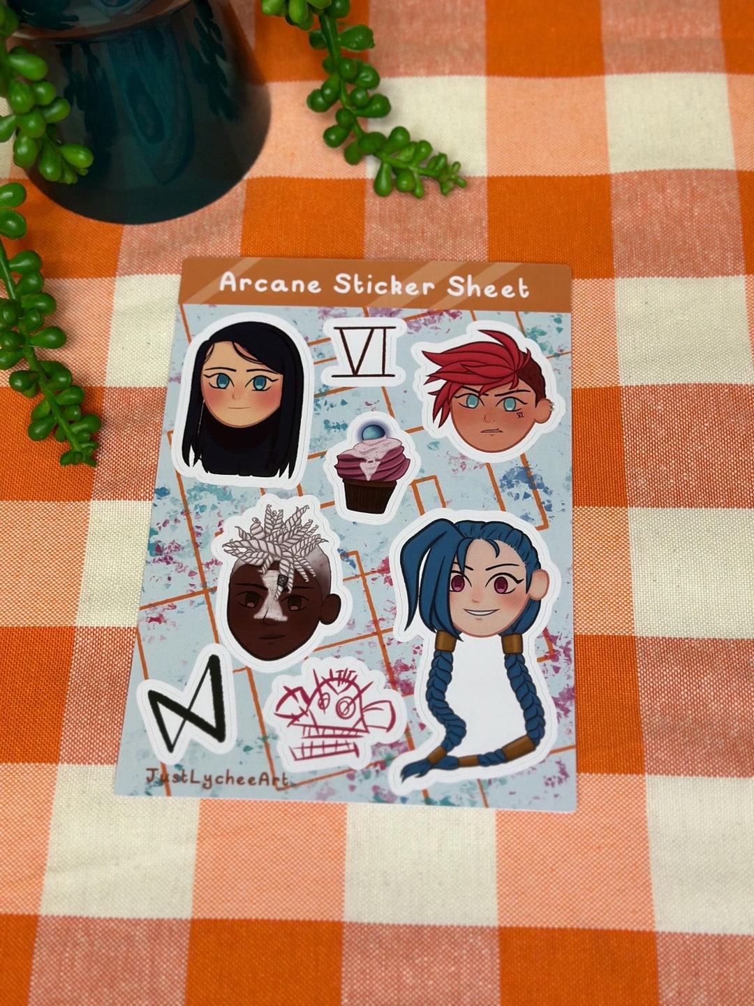 Arcane A6 Sticker Sheet - Etsy