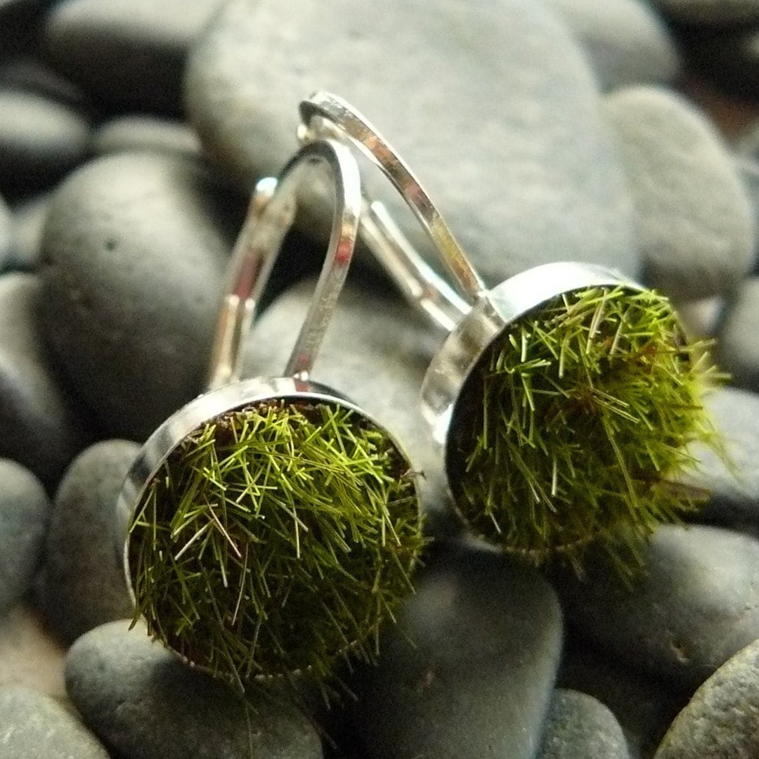 Gather Moss Earrings Medium - Etsy