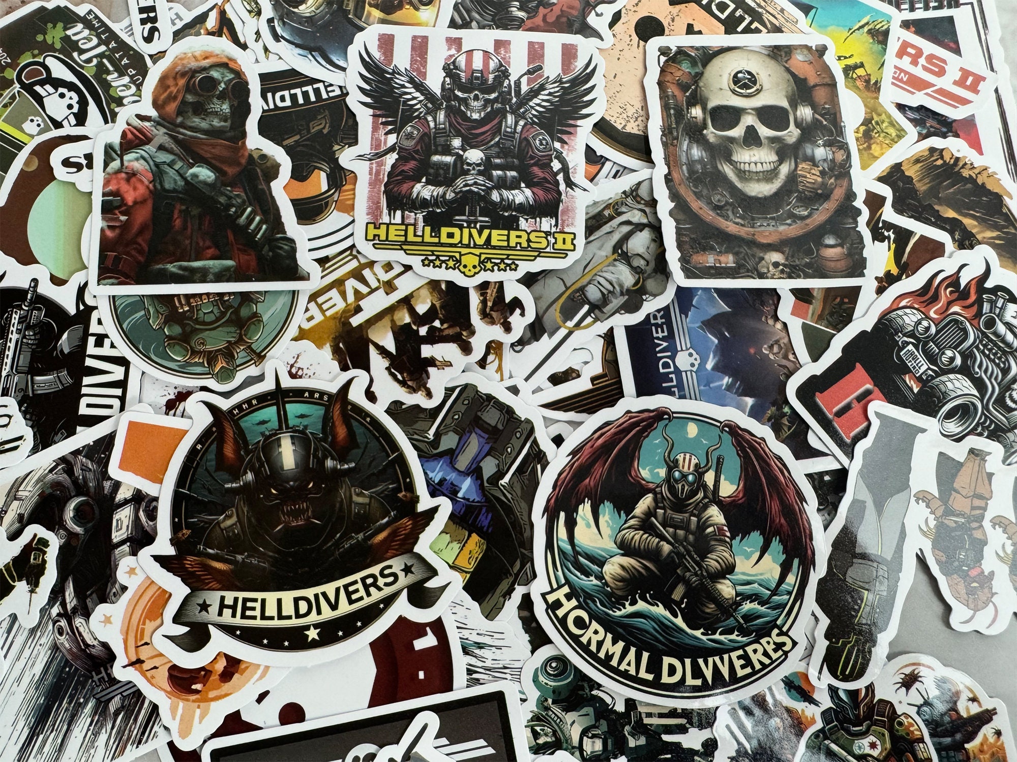 Pack of 50 HELLDIVERS 2 Stickers Fight for Democracy, Helldivers Decal ...