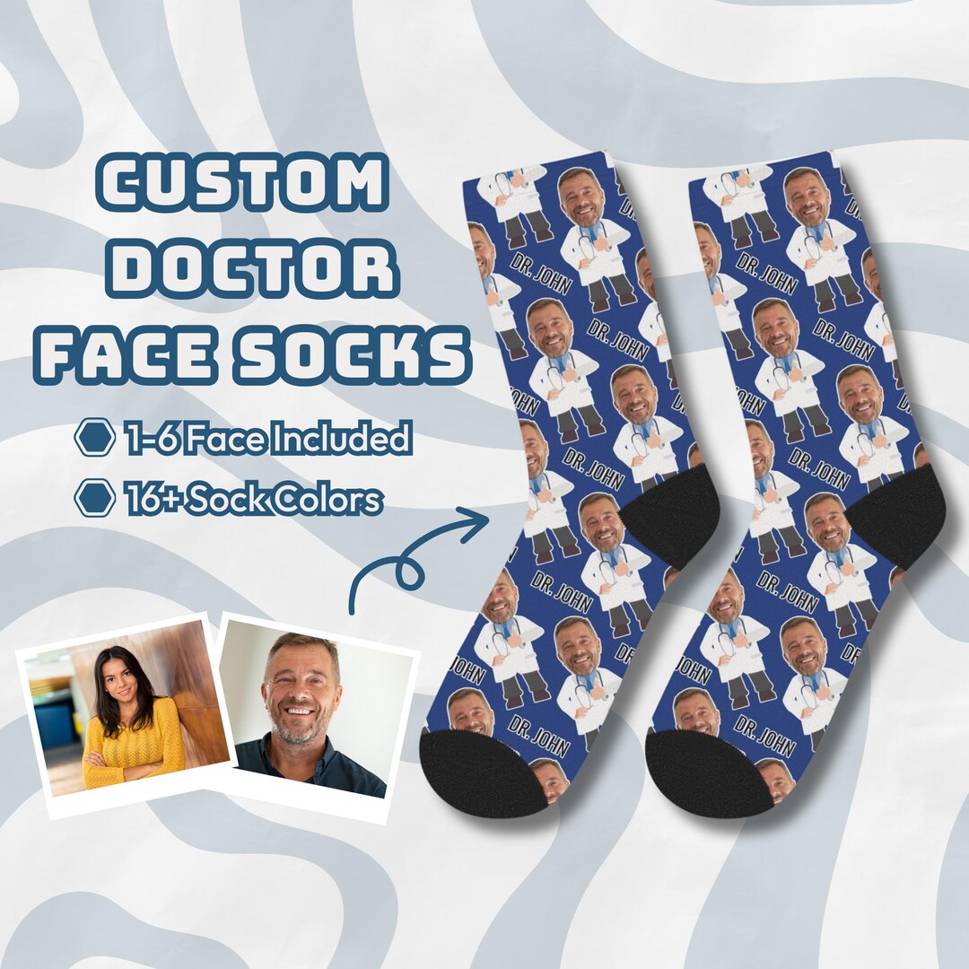 Custom Doctor Socks With Name - Personalized Medical Gift for New ...