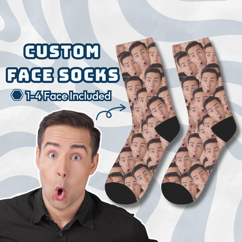 Custom Face Socks - Etsy