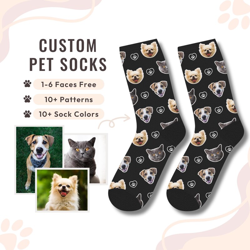 Black Paw Sock - Etsy
