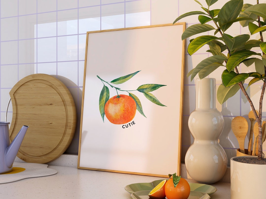 Cutie Clementine Kitchen Poster Art - Etsy