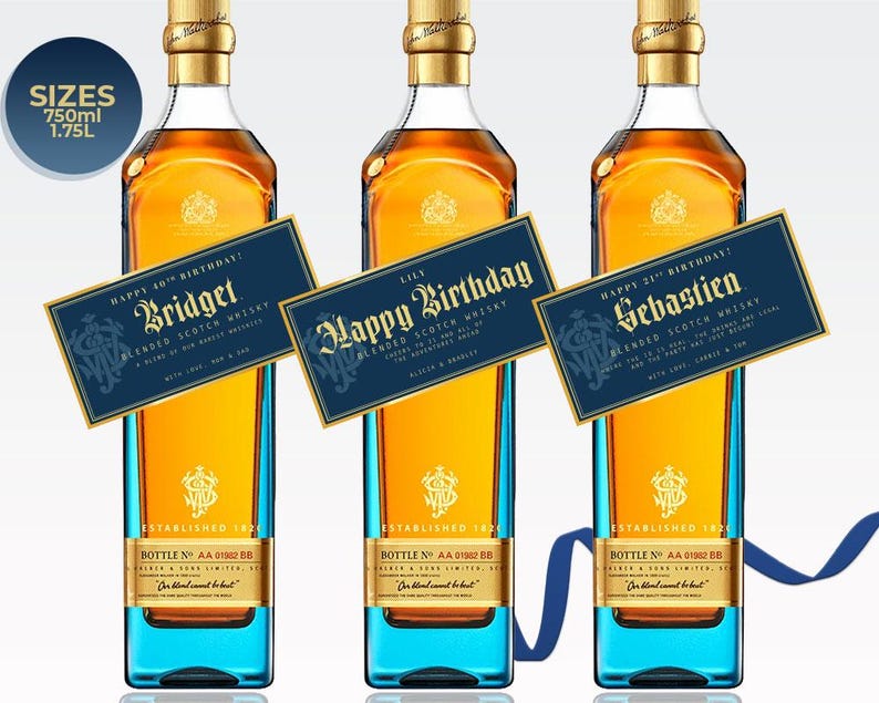 Custom Blue Label, Personalized Johnnie Walker Liquor Label, Groomsmen ...
