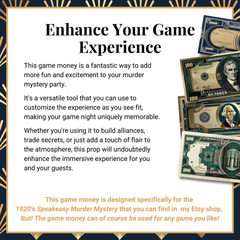 Hundred Dollar Bill Play Money, Party Prop 100 Dollars Bills, Fun Fake ...
