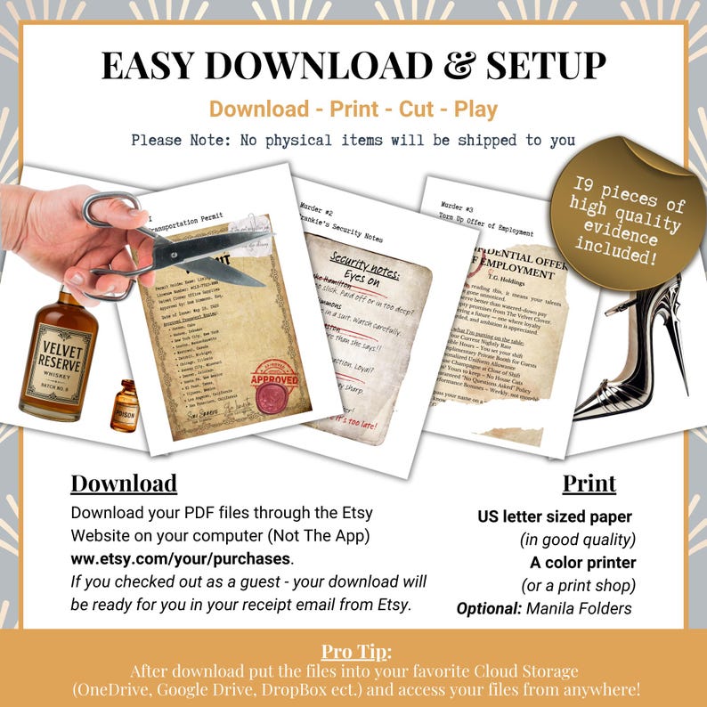 8-20 Player Speakeasy Murder Mystery Game for Adults, Fun Multiple ...