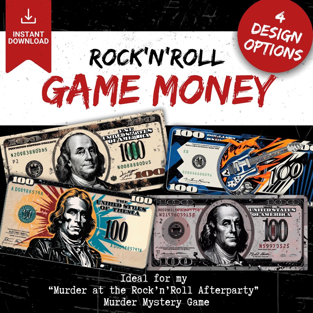Hundred Dollar Bill, Play Game Money, Party Prop 100 Dollars Bills, Fun ...