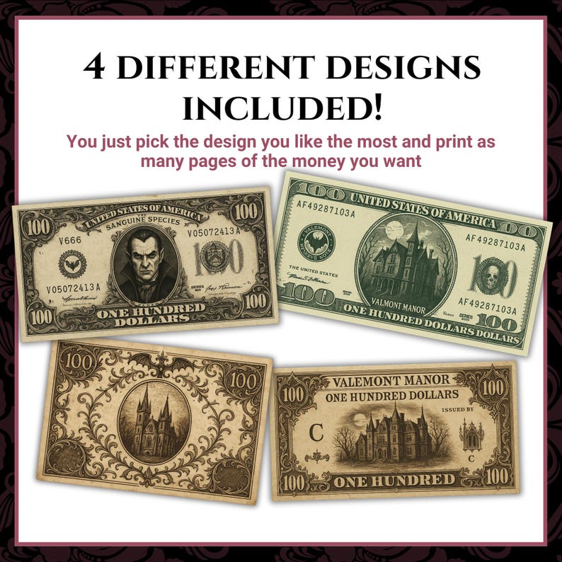 Hundred Dollar Bill Play Money, Party Prop 100 Dollars Bills, Fun Fake ...