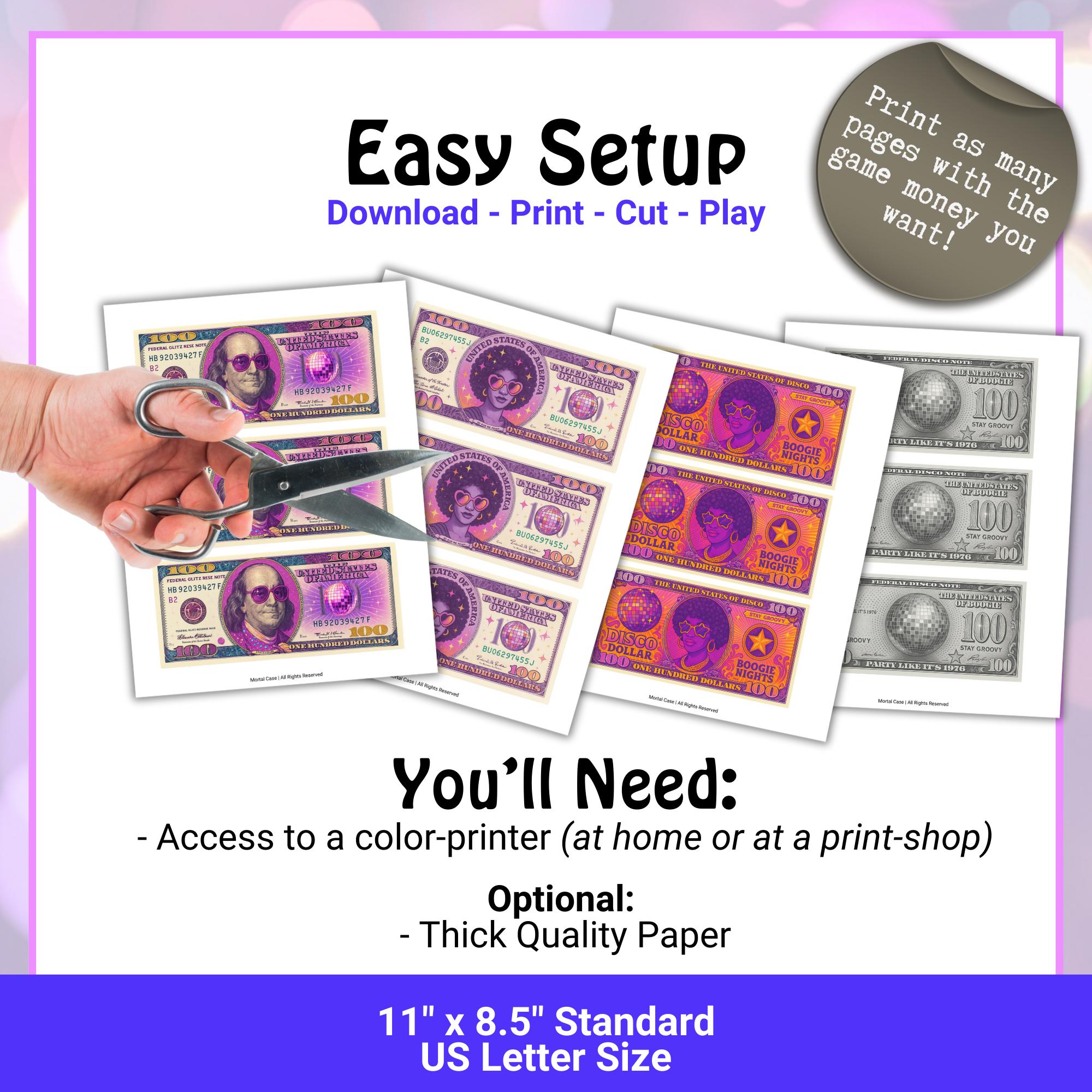Hundred Dollar Bill Play Money, Party Prop 100 Dollars Bills, Fun Fake ...