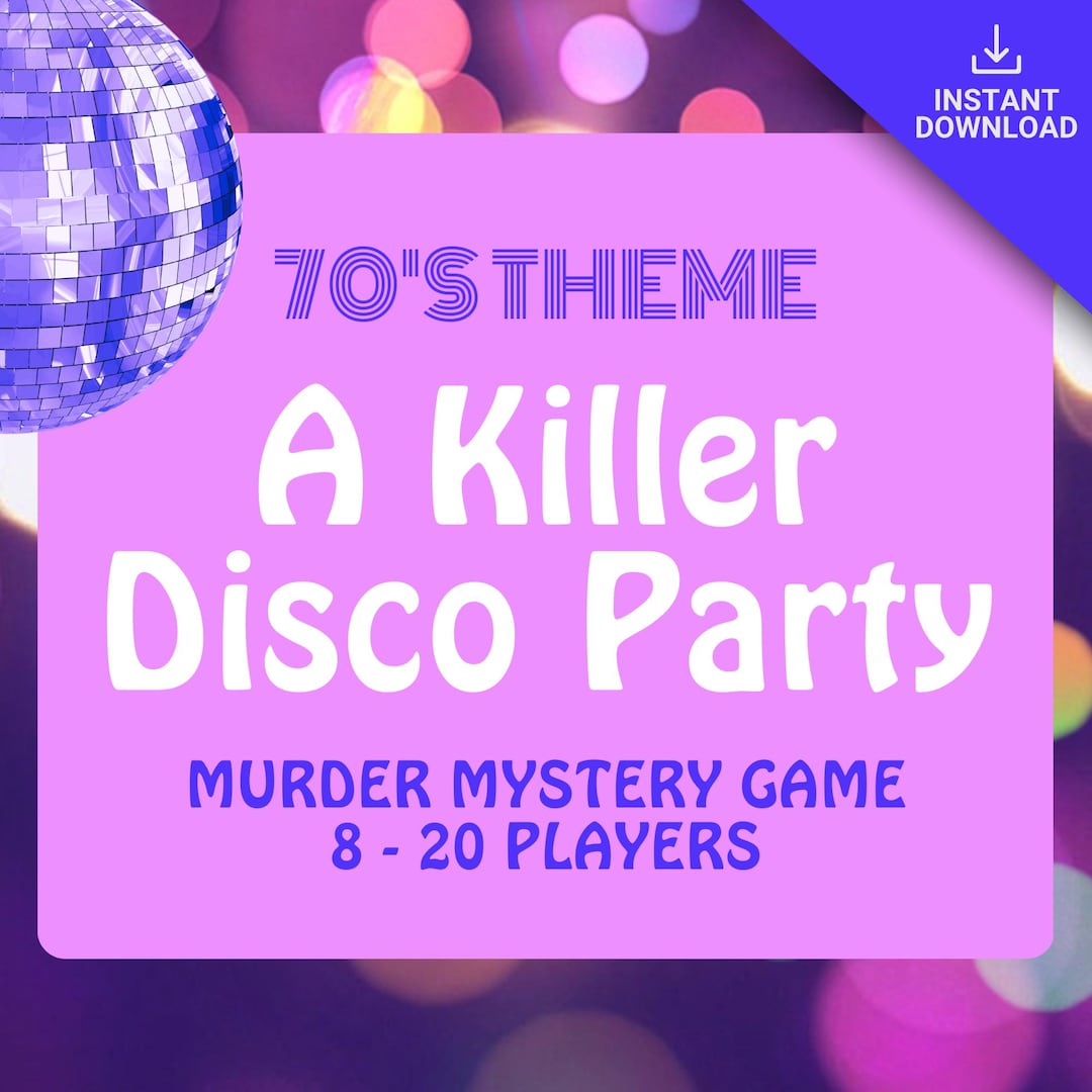 8-20 Player Disco Party Murder Mystery Game for Adults, Fun Multiple ...