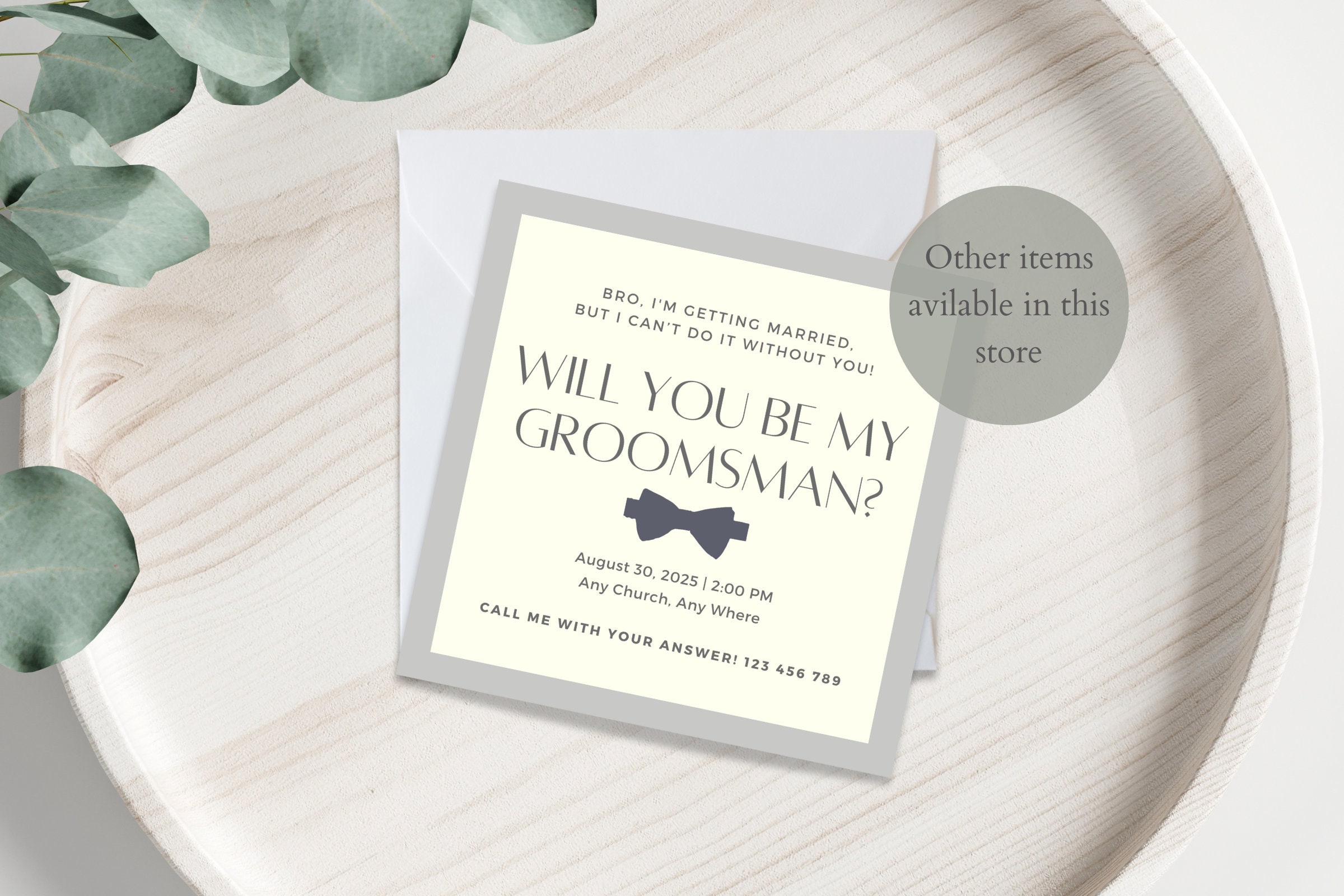 Groomsmen Proposal Newspaper Template, Will You Be My Groomsman ...