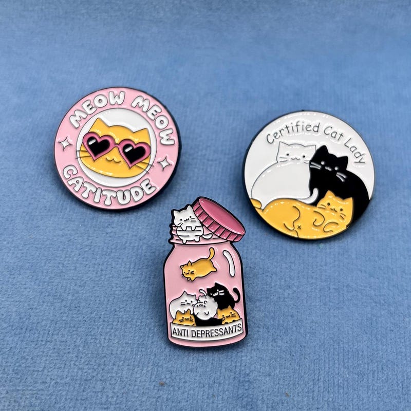 Cat Pin - Etsy