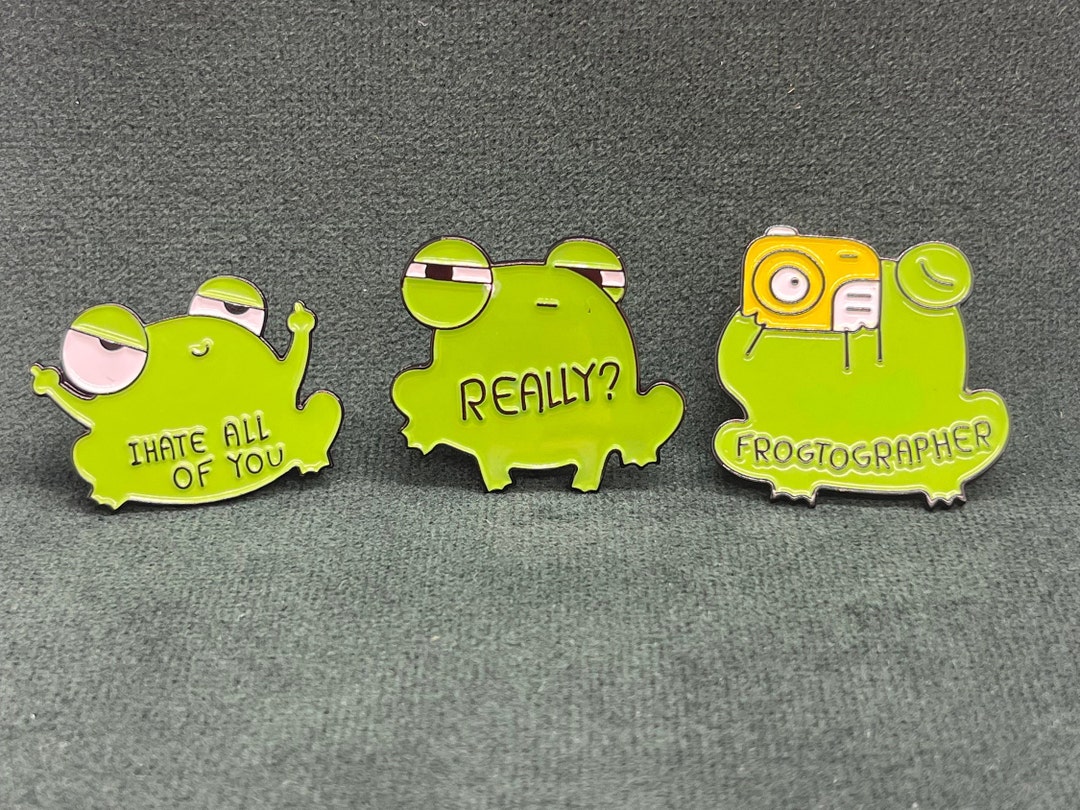 Frog Pin Familiy, Funny Pins, Gifts, Funny Pins, - Etsy