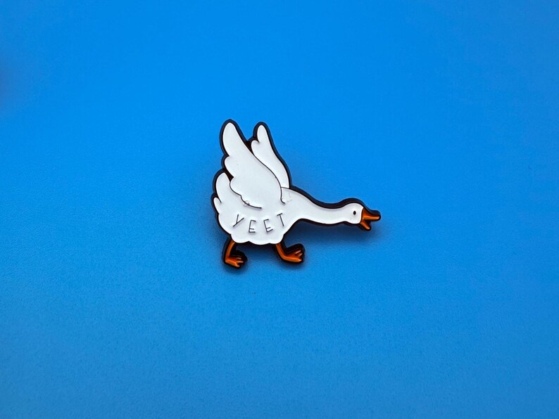 Be Goose Do Crime Pins, Collectible, Funny Pins Geese With Toast, Peace ...