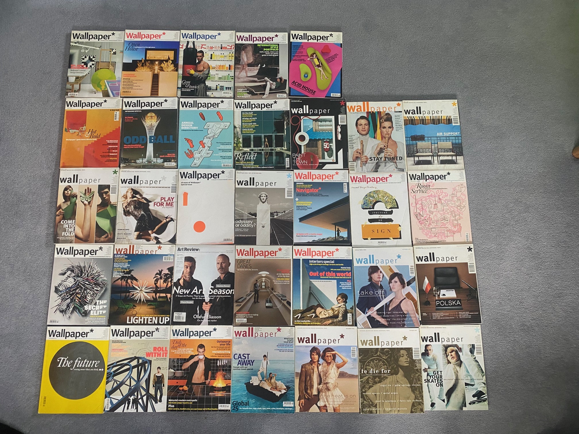 33 Vintage Rare Wallpaper Magazines From 2001-2013. Sold Individually ...
