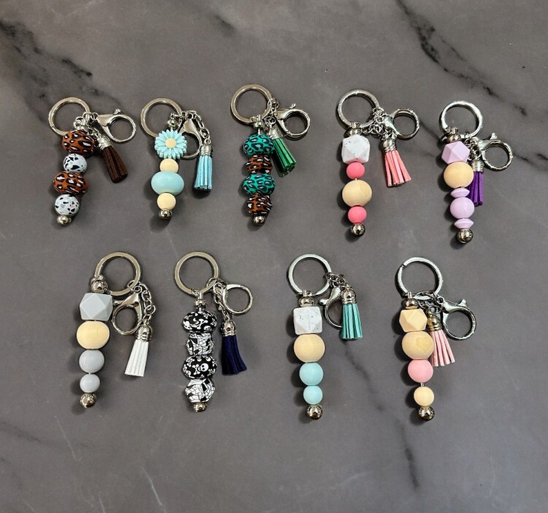 Sensory Key Chains- Fidget Toy- Assorted Pattern- Silicone Beads - Etsy ...