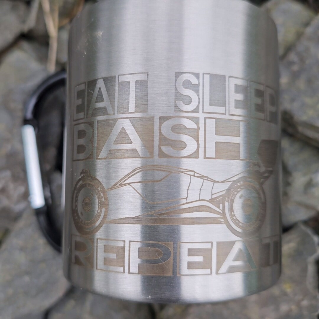 Stainless Steel Drinking Cup Eat Sleep Bash Repeat - Etsy