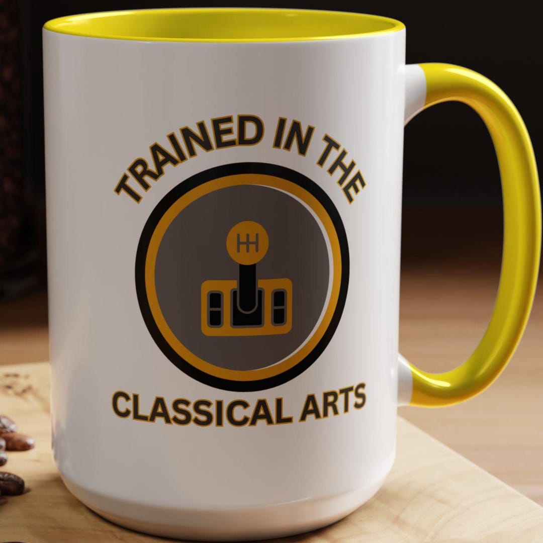 Automotive Enthusiast Gear Shift Coffee Cup 'trained in the Classical ...