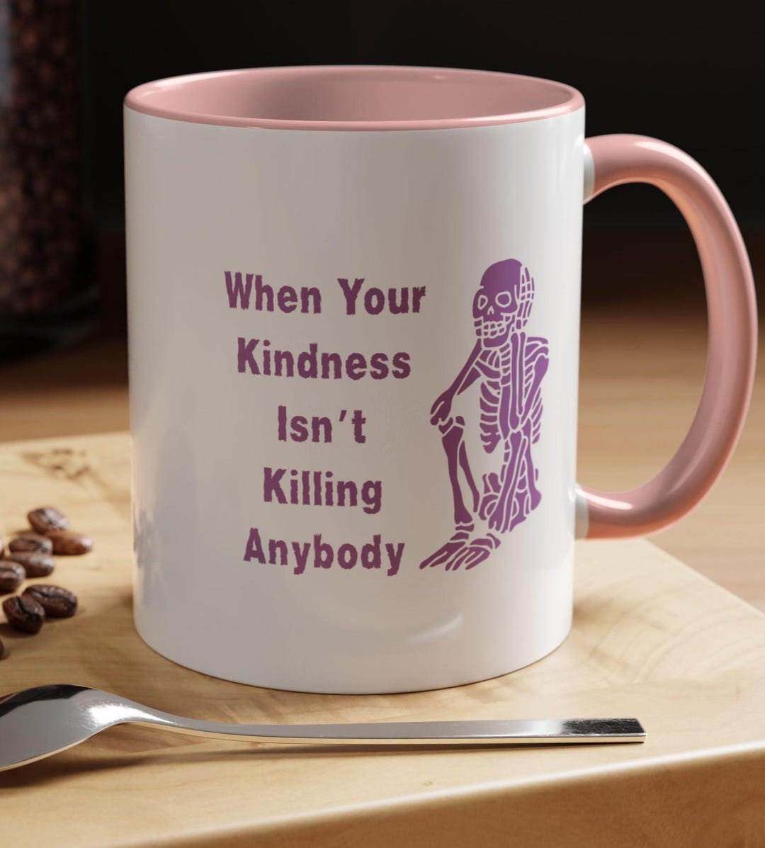 Sad Skeleton Coffee Mug: Sarcastic Gothic Tea Cup - Etsy