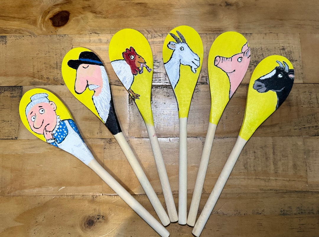 A Squash and a Squeeze Story Spoons - Etsy