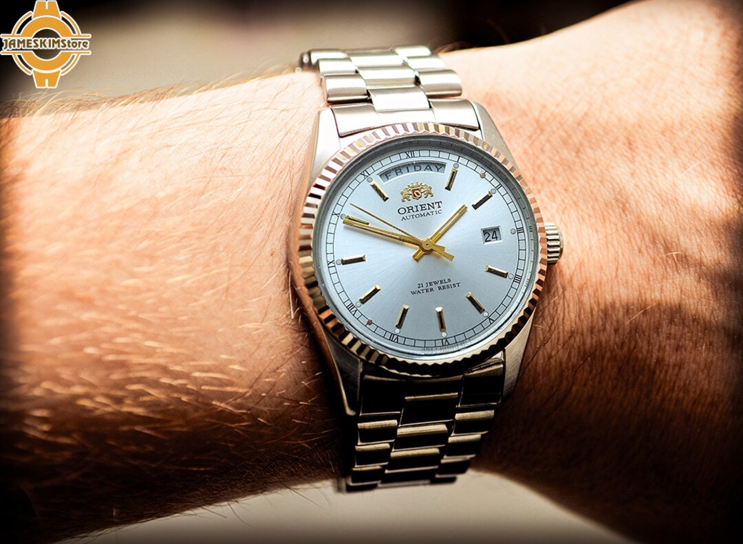 Rare Vintage Orient PRESIDENT Watch, Day & Date Watch Orient, Automatic ...
