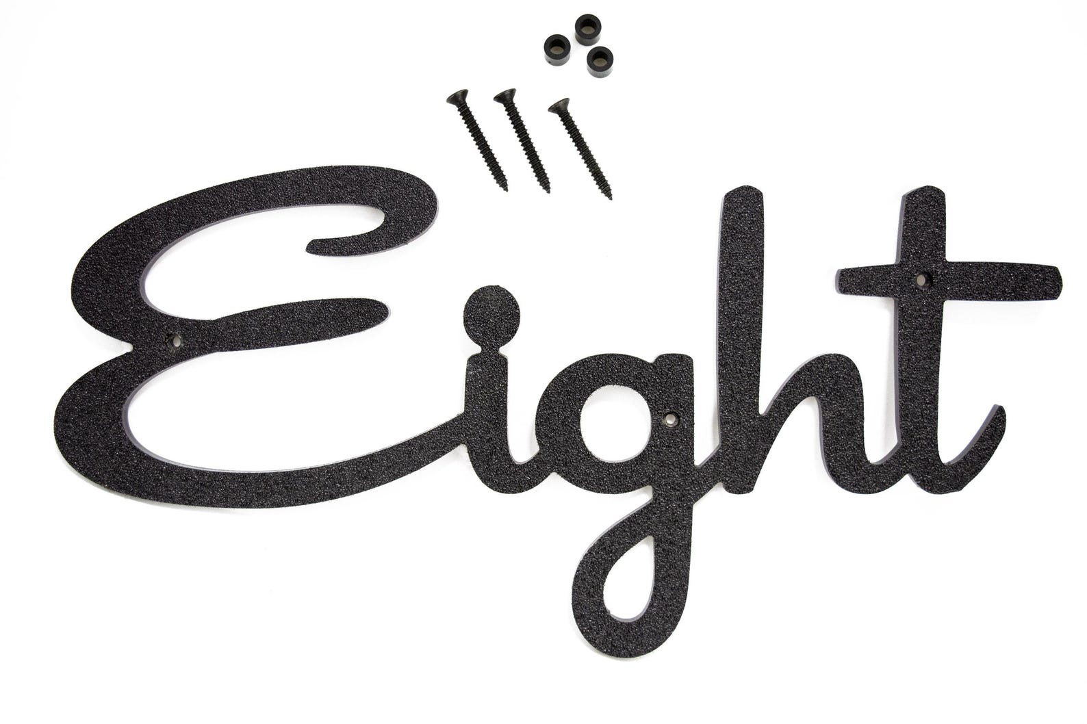 Mid Century Cursive Words or House Numbers: Regular Size Modern House ...