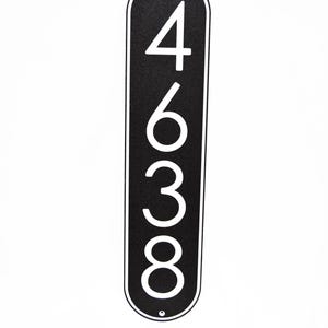 Modern House Numbers - Address Sign Vertical Plaque, Yard Address Sign ...