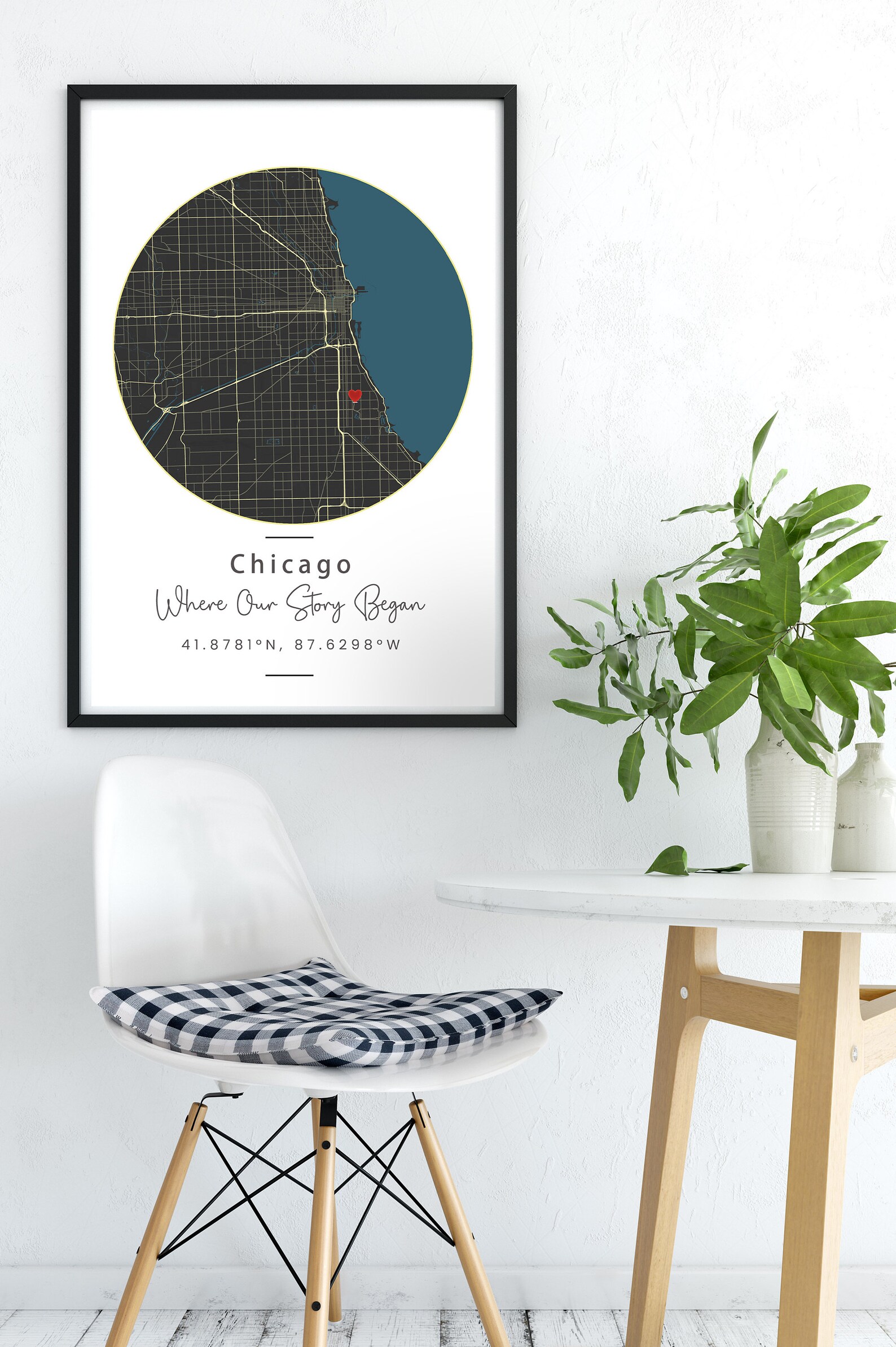 Custom Map Print, Custom City Map, Personalized Print, Travel Map Gift ...
