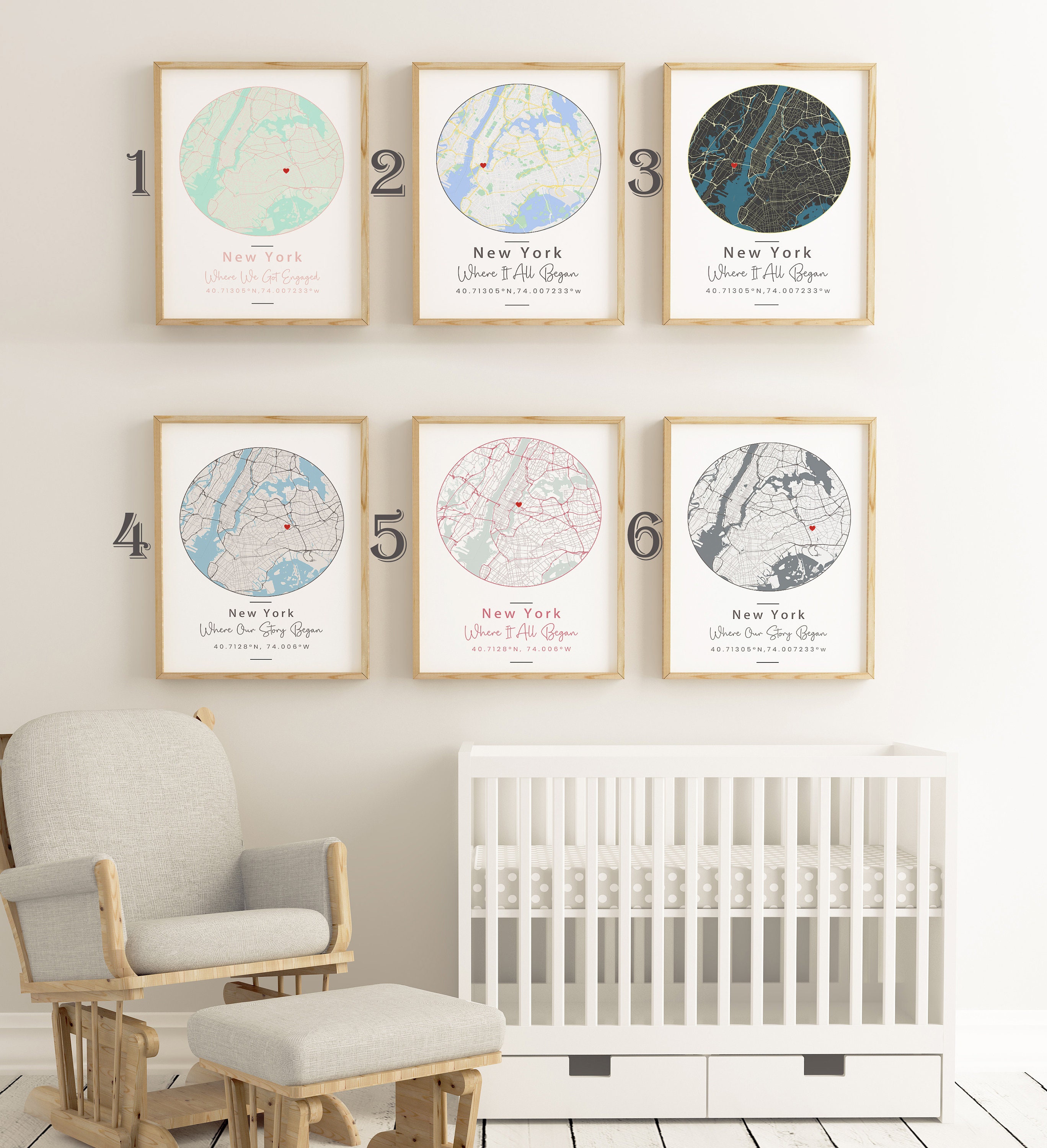 Custom Map Print, Custom City Map, Personalized Print, Travel Map Gift ...