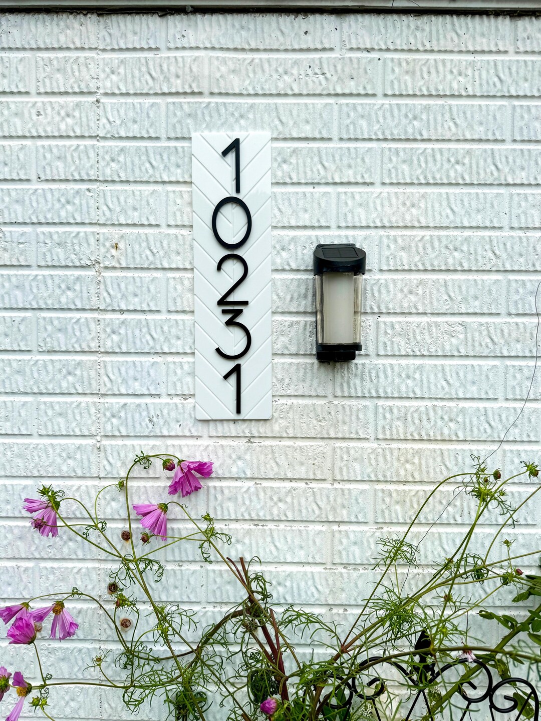 House Numbers Sign for Outside Modern Number Signyard Address Sign ...