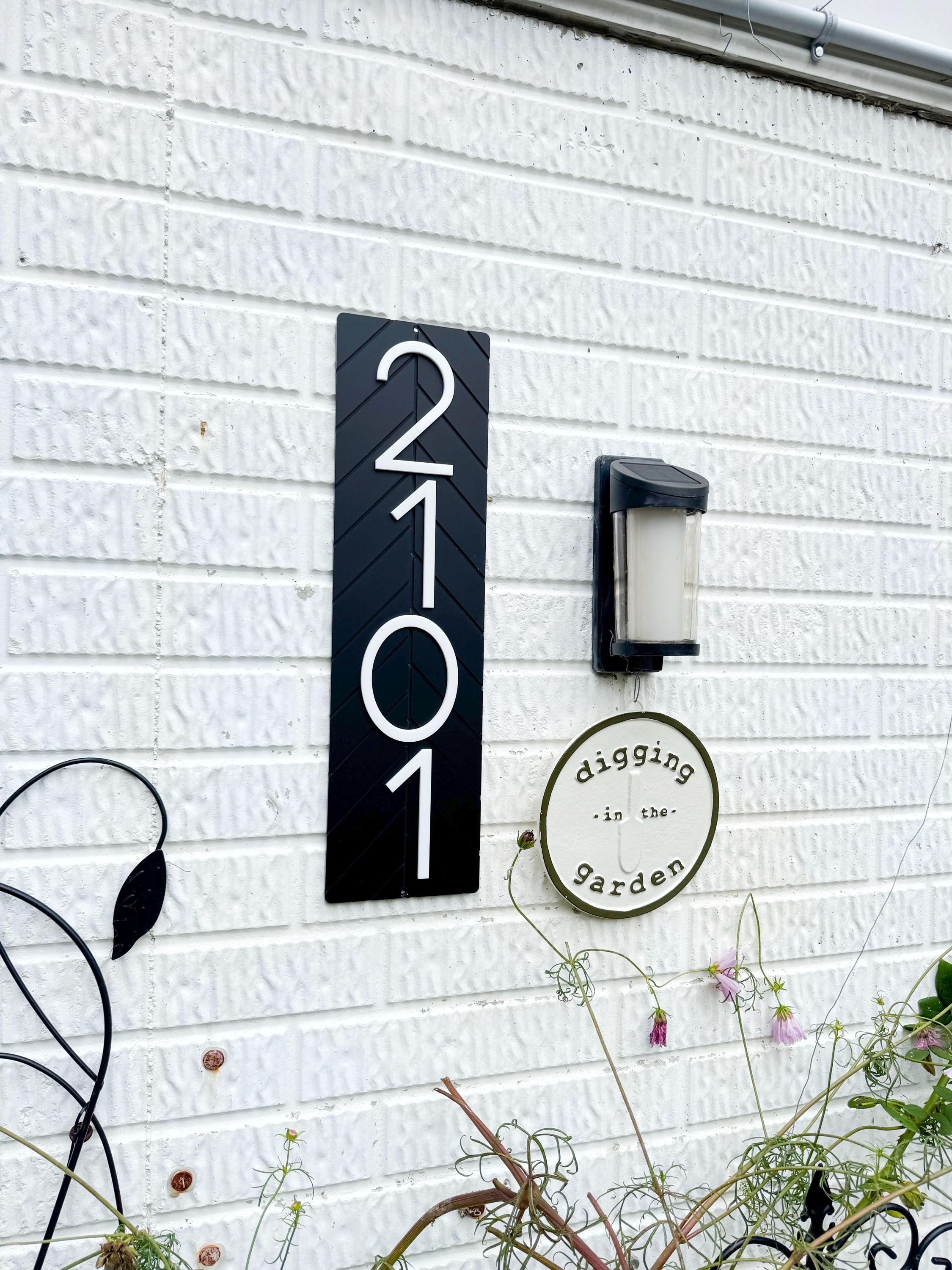 House Numbers Sign | 20" X 5.5" | House Numbers | Address Plaque | Yard ...