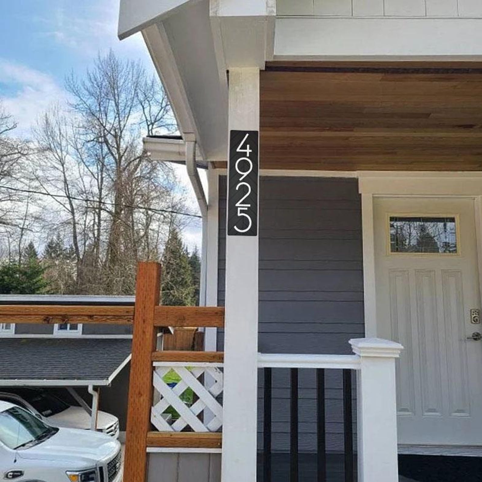 Yard Address Sign, House Number Sign With Stake, Yard Address Sign ...