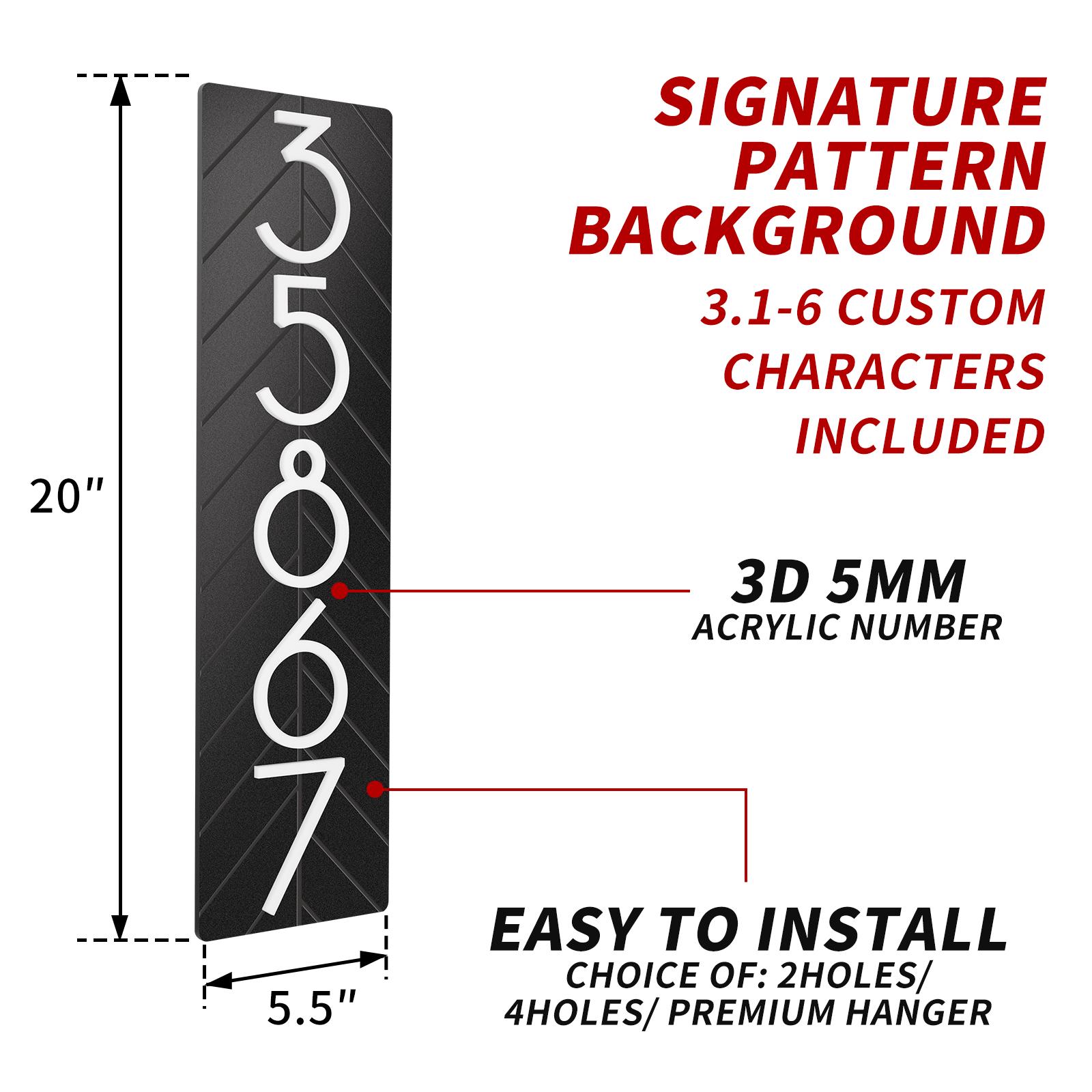 Yard Address Sign, House Number Sign With Stake, Yard Address Sign ...