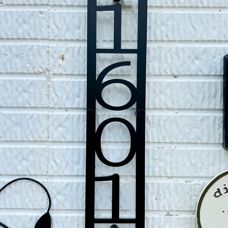 Vertical Address Plaque - Etsy