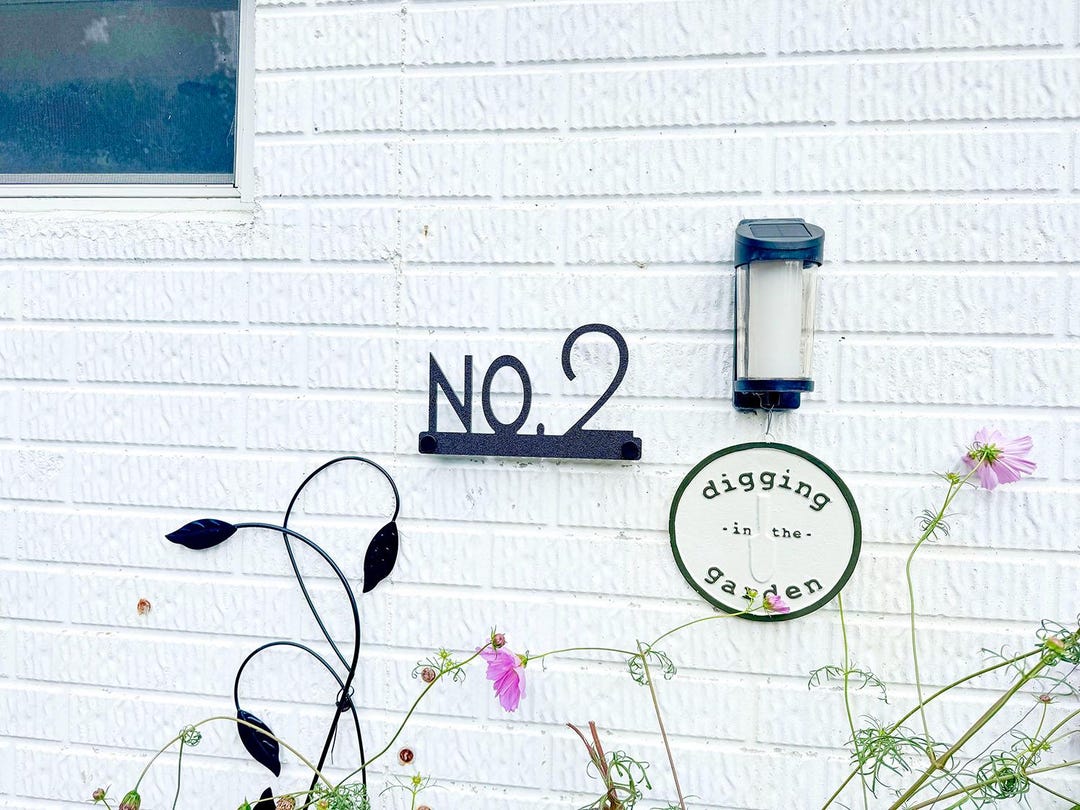 Custom Modern Address Sign, HDPE House Number Plaque, Minimalist ...