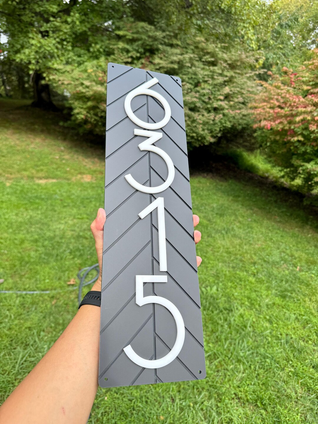 Modern House Numbers Sign | 20" X 5.5" | House Numbers Plaque | Address ...