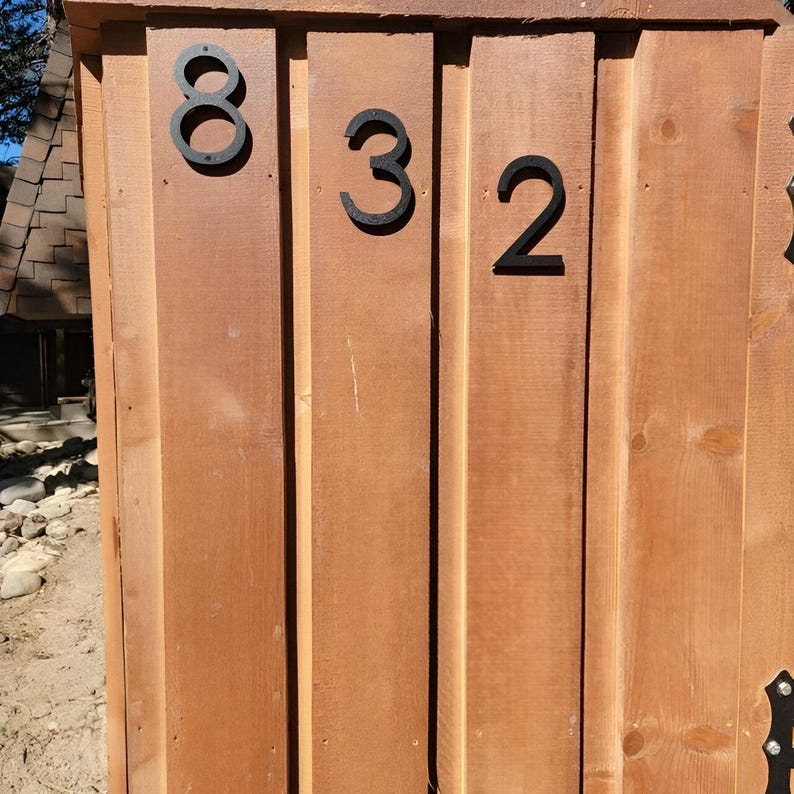 5 Inch Modern House Numbers and Letters- Modern House Numbers, Number ...