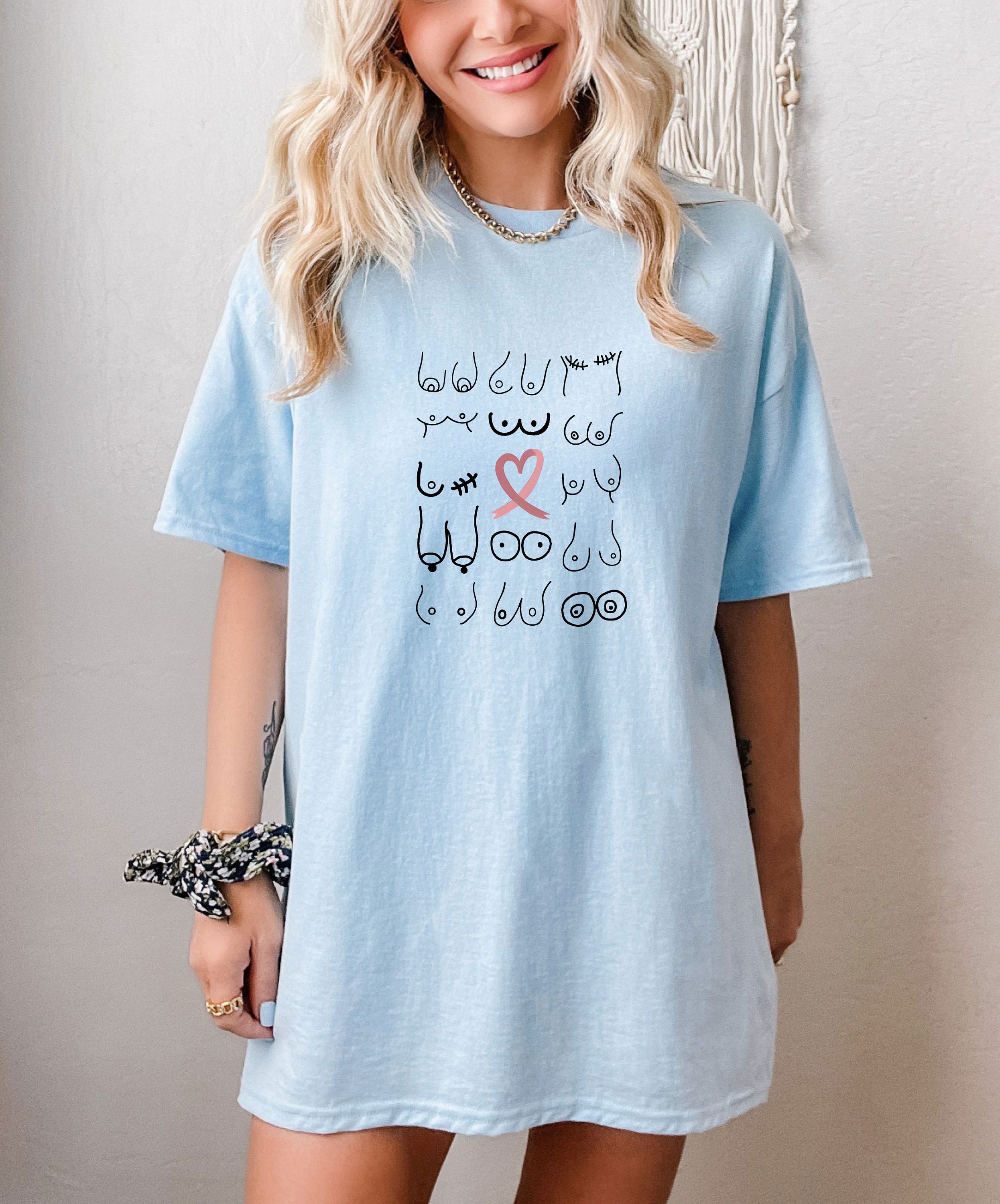 Breast Boobs Shirt, Breast Cancer Awareness T Shirt, Gift for Feminist ...