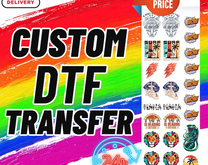 DTF Transfer, Custom DTF Print, DTF Print Design, Custom Logo Sheet ...